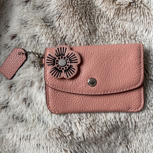 Coach | Bags | Coach Tea Rose Card Holder | Poshmark